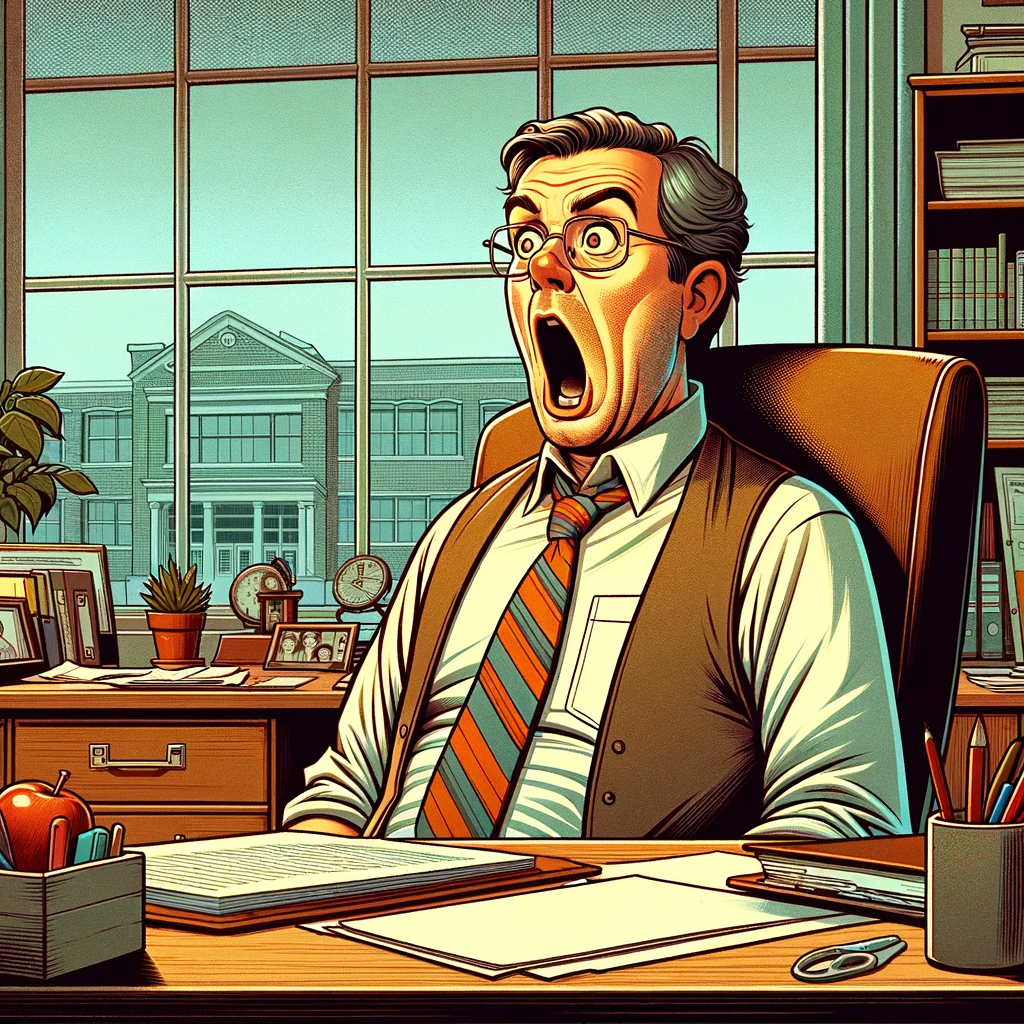 The principal sat forward with his mouth hanging open - Read, Love ...